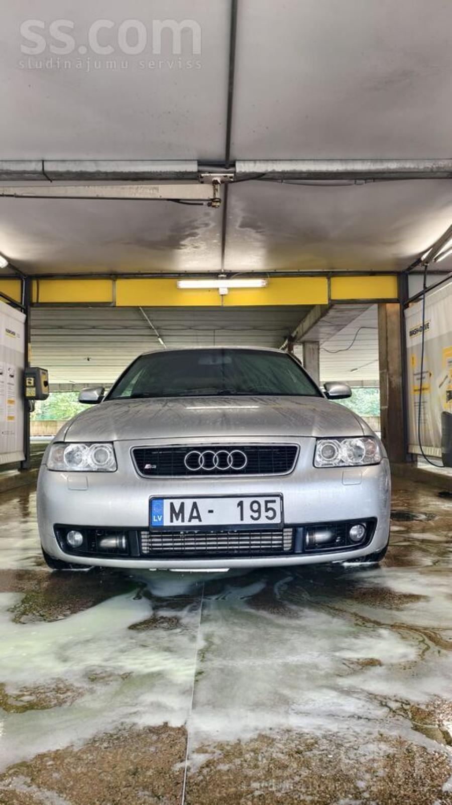 Grey Audi S3 2000 in Riga, with an engine capacity of 1.80 L and mileage of 274 thousand km for 7890 €, photo 1 on AUTOMOTO.COM.LV