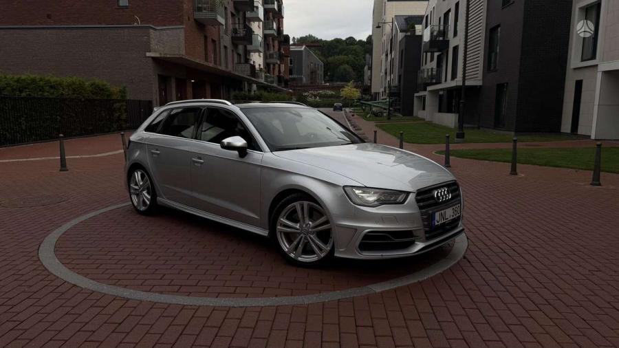 Grey Audi S3 2013 in Vilnius, with an engine capacity of 1.98 L and mileage of 201 thousand km for 13700 €, photo 9 on AUTOMOTO.COM.LV