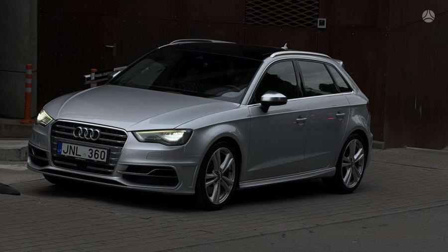 Grey Audi S3 2013 in Vilnius, with an engine capacity of 1.98 L and mileage of 201 thousand km for 13700 €, photo 10 on AUTOMOTO.COM.LV
