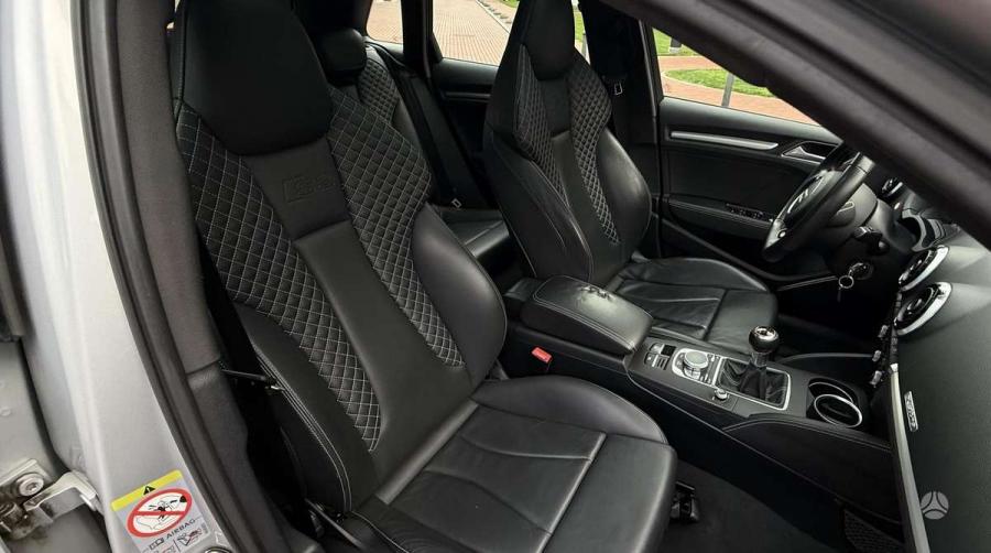 Grey Audi S3 2013 in Vilnius, with an engine capacity of 1.98 L and mileage of 201 thousand km for 13700 €, photo 12 on AUTOMOTO.COM.LV
