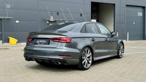 Grey Audi S3 2018 in Vilnius, with an engine capacity of 1.98 L and mileage of 163 thousand km for 21690 €, photo 3 on AUTOMOTO.COM.LV