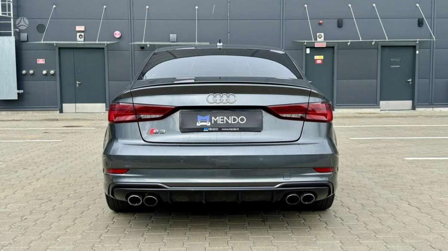 Grey Audi S3 2018 in Vilnius, with an engine capacity of 1.98 L and mileage of 163 thousand km for 21690 €, photo 9 on AUTOMOTO.COM.LV