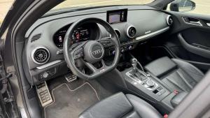 Grey Audi S3 2018 in Vilnius, with an engine capacity of 1.98 L and mileage of 163 thousand km for 21690 €, photo 15 on AUTOMOTO.COM.LV