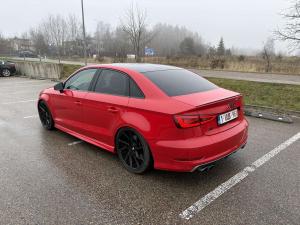 Red Audi S3 2016 in Vilnius, with an engine capacity of 1.98 L and mileage of 141 thousand km for 14999 €, photo 3 on AUTOMOTO.COM.LV