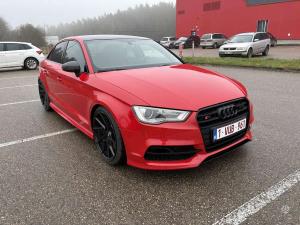 Red Audi S3 2016 in Vilnius, with an engine capacity of 1.98 L and mileage of 141 thousand km for 14999 €, photo 7 on AUTOMOTO.COM.LV