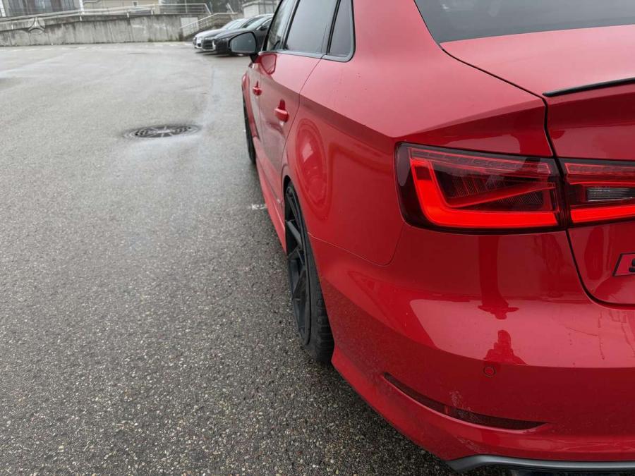 Red Audi S3 2016 in Vilnius, with an engine capacity of 1.98 L and mileage of 141 thousand km for 14999 €, photo 10 on AUTOMOTO.COM.LV