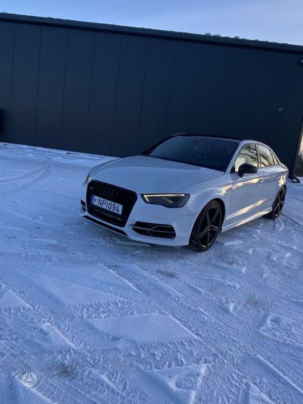 Balts Audi S3 2015 Marijampole, ar dzinēja tilpumu 1.98 L un nobraukumu 138 tūkst. km par 18000 €, foto 1 vietnē AUTOMOTO.COM.LV