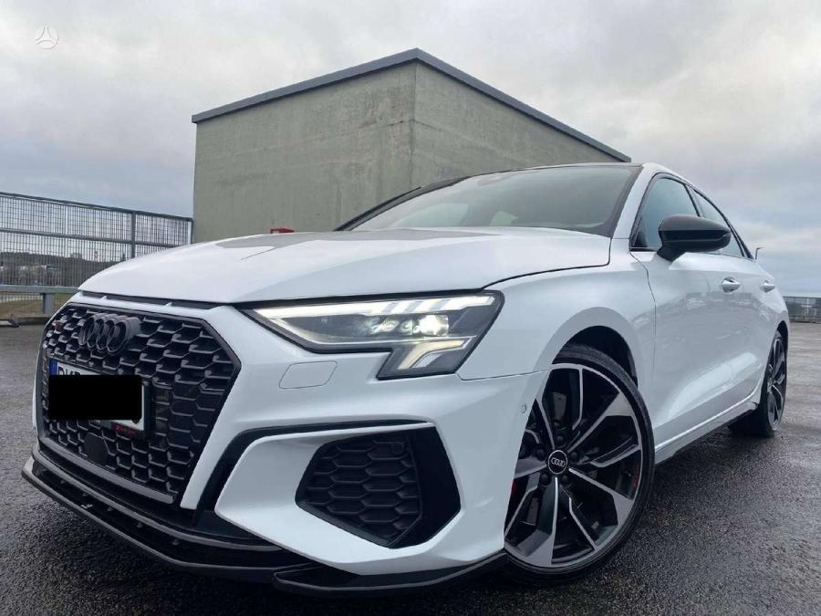 Balts Audi S3 2022 Viļņa, ar dzinēja tilpumu 1.98 L un nobraukumu 50 tūkst. km par 32900 €, foto 2 vietnē AUTOMOTO.COM.LV