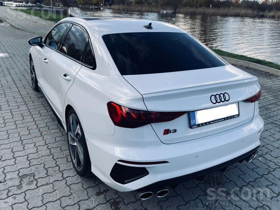 Balts Audi S3 2024 Liepāja, ar dzinēja tilpumu 2.00 L un nobraukumu 14 tūkst. km par 55000 €, foto 2 vietnē AUTOMOTO.COM.LV