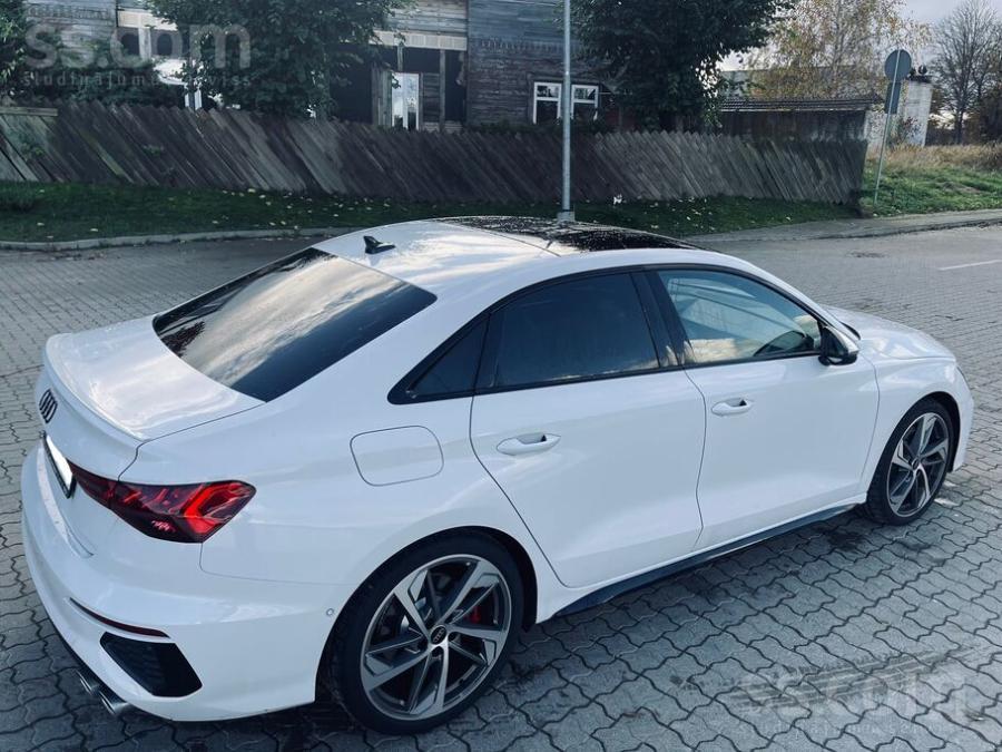 Balts Audi S3 2024 Liepāja, ar dzinēja tilpumu 2.00 L un nobraukumu 14 tūkst. km par 55000 €, foto 3 vietnē AUTOMOTO.COM.LV