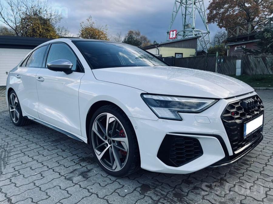 Balts Audi S3 2024 Liepāja, ar dzinēja tilpumu 2.00 L un nobraukumu 14 tūkst. km par 55000 €, foto 4 vietnē AUTOMOTO.COM.LV