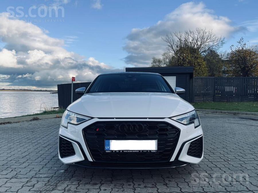 Balts Audi S3 2024 Liepāja, ar dzinēja tilpumu 2.00 L un nobraukumu 14 tūkst. km par 55000 €, foto 6 vietnē AUTOMOTO.COM.LV