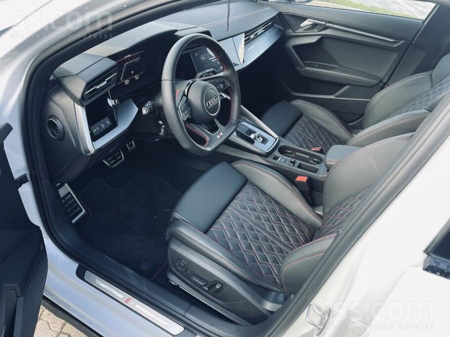 Balts Audi S3 2024 Liepāja, ar dzinēja tilpumu 2.00 L un nobraukumu 14 tūkst. km par 55000 €, foto 7 vietnē AUTOMOTO.COM.LV