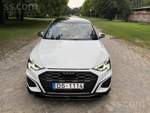 White Audi S3 2024 in Liepaja, with an engine capacity of 2.00 L and mileage of 19 thousand km for 56900 €, photo 4 on AUTOMOTO.COM.LV