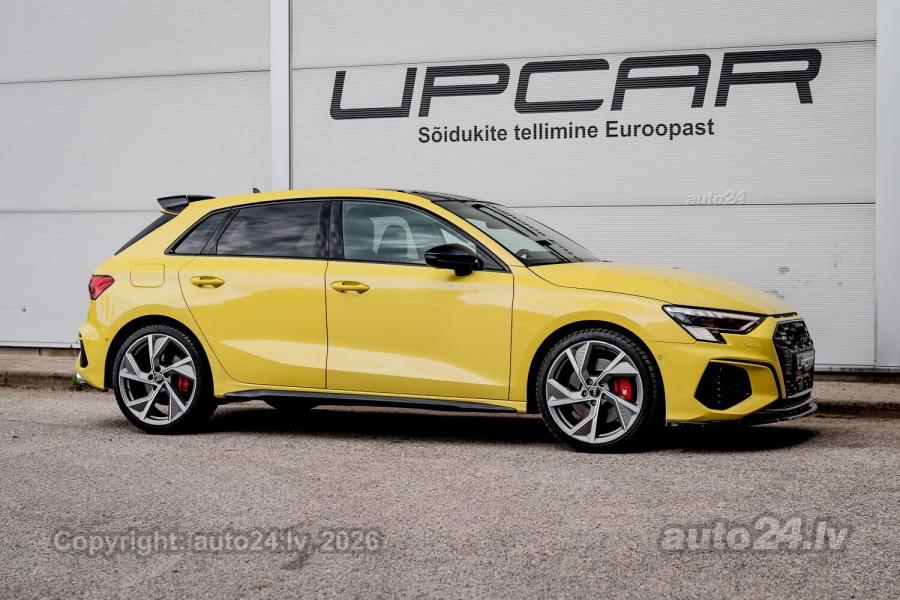 Yellow Audi S3 2021 in Parnu, with an engine capacity of 2.00 L and mileage of 65 thousand km for 30990 €, photo 3 on AUTOMOTO.COM.LV