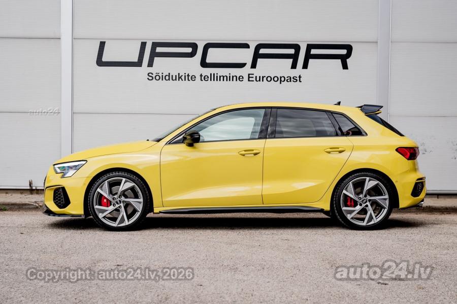 Yellow Audi S3 2021 in Parnu, with an engine capacity of 2.00 L and mileage of 65 thousand km for 30990 €, photo 6 on AUTOMOTO.COM.LV