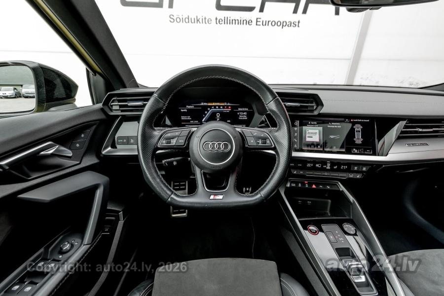 Yellow Audi S3 2021 in Parnu, with an engine capacity of 2.00 L and mileage of 65 thousand km for 30990 €, photo 13 on AUTOMOTO.COM.LV