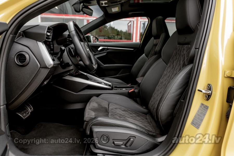 Yellow Audi S3 2021 in Parnu, with an engine capacity of 2.00 L and mileage of 65 thousand km for 30990 €, photo 16 on AUTOMOTO.COM.LV