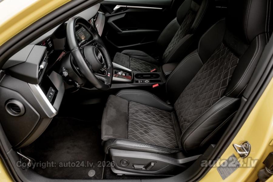 Yellow Audi S3 2021 in Parnu, with an engine capacity of 2.00 L and mileage of 65 thousand km for 30990 €, photo 17 on AUTOMOTO.COM.LV
