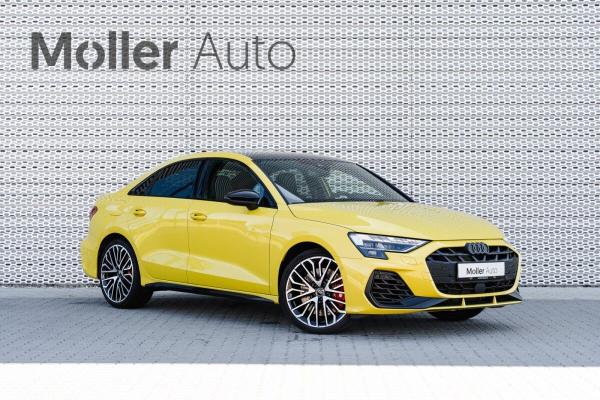 Dzeltens Audi S3 2025 Mārupe, ar dzinēja tilpumu 2.00 L un nobraukumu 14 tūkst. km par 55900 €, foto 2 vietnē AUTOMOTO.COM.LV