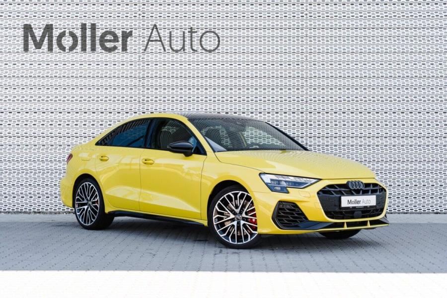 Dzeltens Audi S3 2025 Mārupe, ar dzinēja tilpumu 2.00 L un nobraukumu 14 tūkst. km par 55900 €, foto 3 vietnē AUTOMOTO.COM.LV