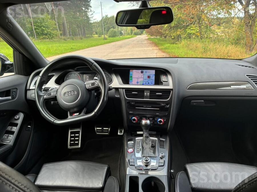 Black Audi S4 2014 in Riga, with an engine capacity of 3.00 L and mileage of 138 thousand km for 18500 €, photo 11 on AUTOMOTO.COM.LV