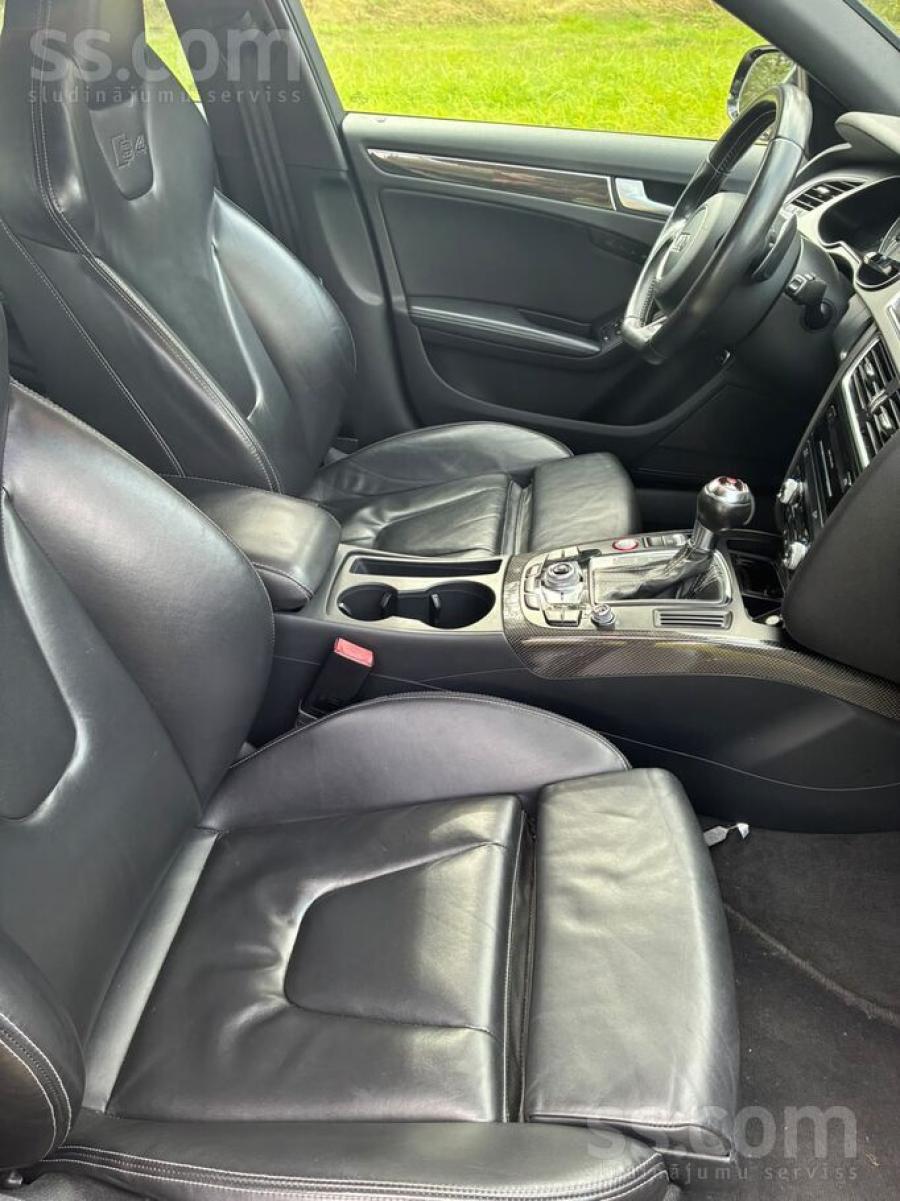 Black Audi S4 2014 in Riga, with an engine capacity of 3.00 L and mileage of 138 thousand km for 18500 €, photo 14 on AUTOMOTO.COM.LV