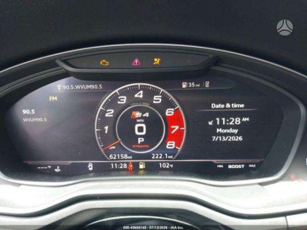 Audi S4 2018 Klaipėda vietnē Melns Audi S4 2018 Klaipėda, ar dzinēja tilpumu 3.00 L un nobraukumu 63 tūkst. km par 7300 €, foto 10 vietnē AUTOMOTO.COM.LV