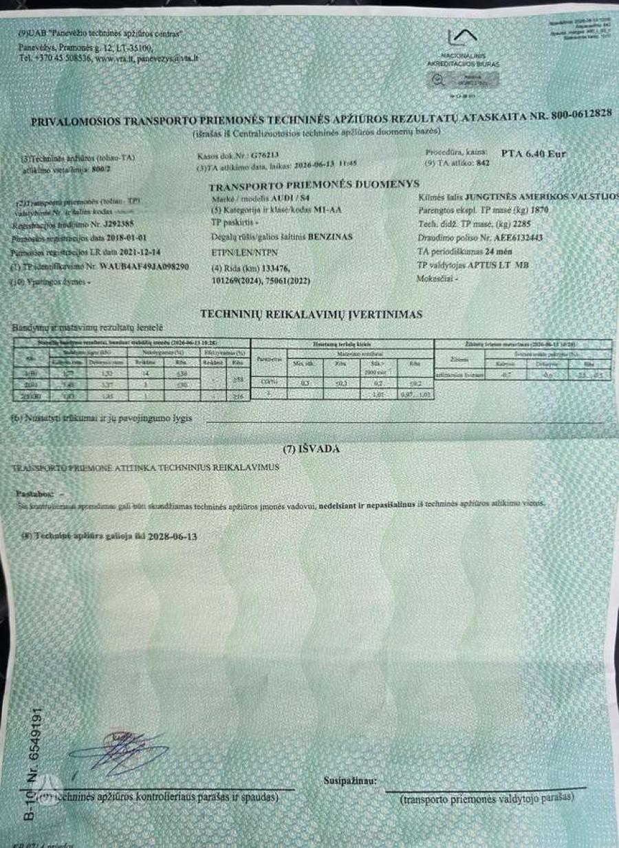 Черный Ауди С4 2018 в Паневежис, объемом двигателя 3.00 л и пробегом 137 тыс. км за 18999 €, фото 36 на AUTOMOTO.COM.LV