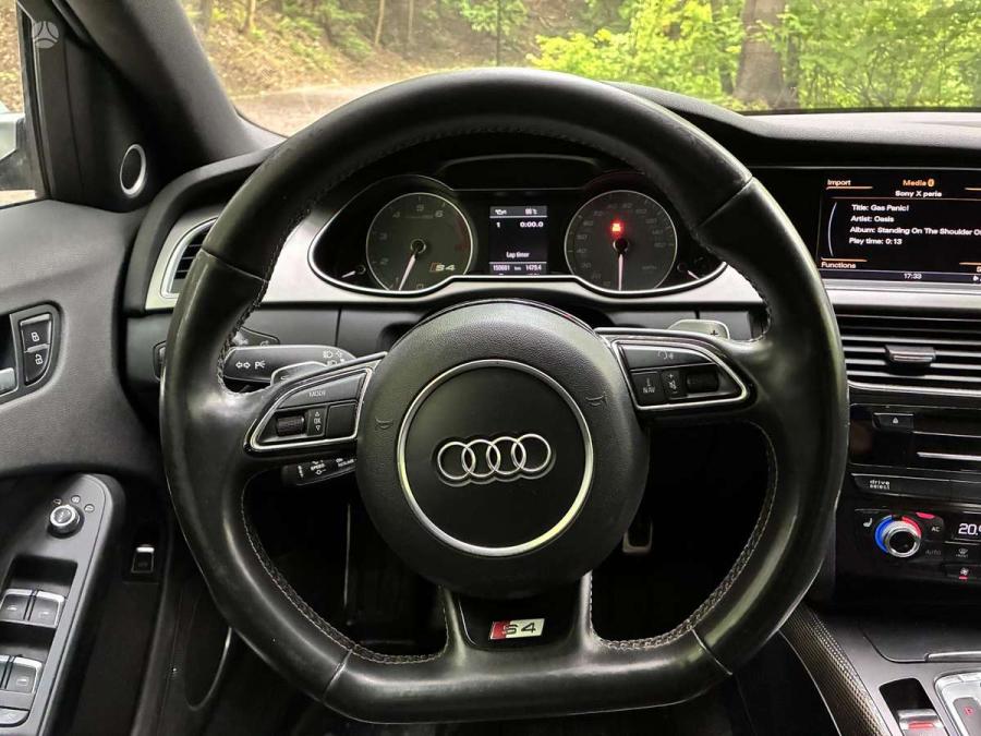 Zils Audi S4 2013 Viļņa, ar dzinēja tilpumu 3.00 L un nobraukumu 150 tūkst. km par 19500 €, foto 31 vietnē AUTOMOTO.COM.LV
