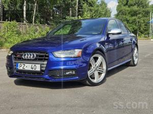 Blue Audi S4 2015 in Riga, with an engine capacity of 3.00 L and mileage of 194 thousand km for 15000 €, photo  on AUTOMOTO.COM.LV