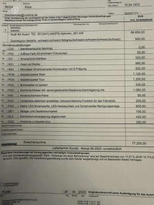 Зеленый Ауди С4 2023 в Биржай, объемом двигателя 3.00 л и пробегом 50 тыс. км за 20000 €, фото 28 на AUTOMOTO.COM.LV