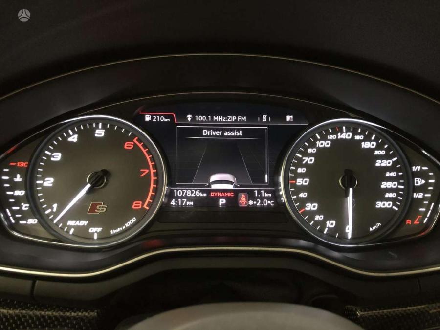 Pelēks Audi S4 2018 Viļņa, ar dzinēja tilpumu 3.00 L un nobraukumu 108 tūkst. km par 11000 €, foto 22 vietnē AUTOMOTO.COM.LV