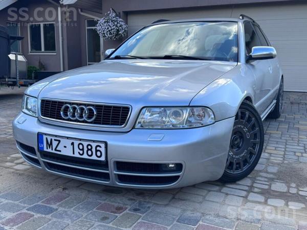 Grey Audi S4 2000 in Riga, with an engine capacity of 2.70 L and mileage of 220 thousand km for 8200 €, photo 6 on AUTOMOTO.COM.LV