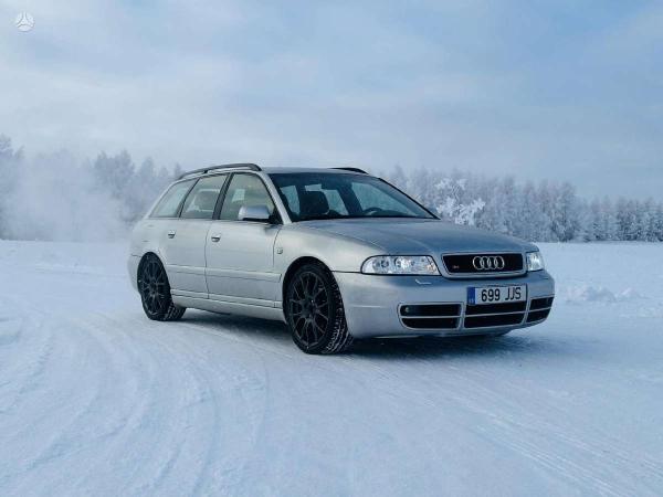 Grey Audi S4 2001 in Tallinn, with an engine capacity of 2.67 L and mileage of 390 thousand km for 6500 €, photo 2 on AUTOMOTO.COM.LV
