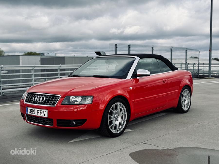 Red Audi S4 2004 in Tallinn, with an engine capacity of 4.20 L and mileage of 132 thousand km for 8999 €, photo 1 on AUTOMOTO.COM.LV