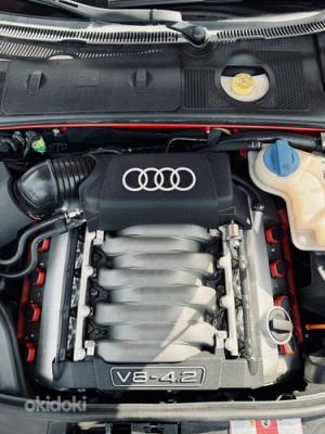 Red Audi S4 2004 in Tallinn, with an engine capacity of 4.20 L and mileage of 132 thousand km for 8999 €, photo 13 on AUTOMOTO.COM.LV