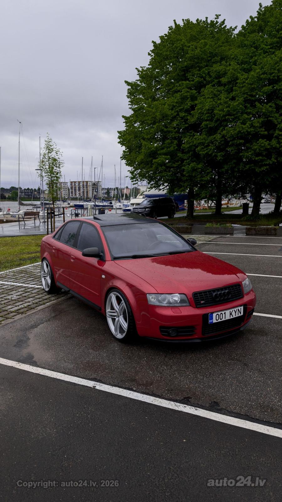 Red Audi S4 2003 in Tallinn, with an engine capacity of 4.20 L and mileage of 0 thousand km for 7400 €, photo 7 on AUTOMOTO.COM.LV