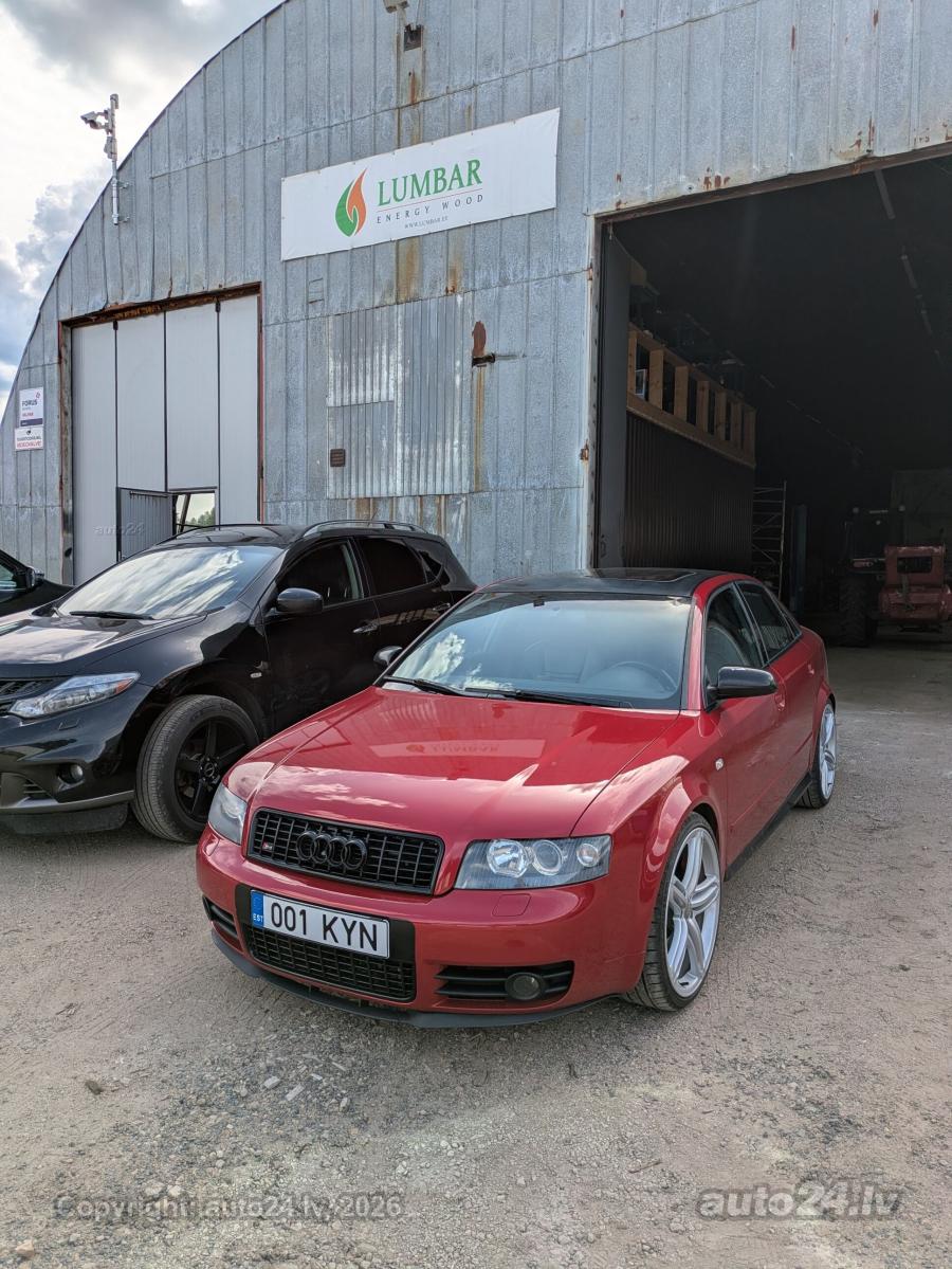 Red Audi S4 2003 in Tallinn, with an engine capacity of 4.20 L and mileage of 0 thousand km for 7400 €, photo 10 on AUTOMOTO.COM.LV