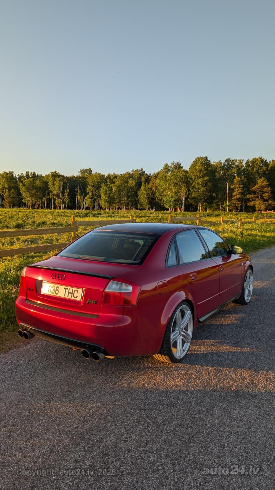 Red Audi S4 2003 in Tallinn, with an engine capacity of 4.20 L and mileage of 0 thousand km for 7400 €, photo 12 on AUTOMOTO.COM.LV