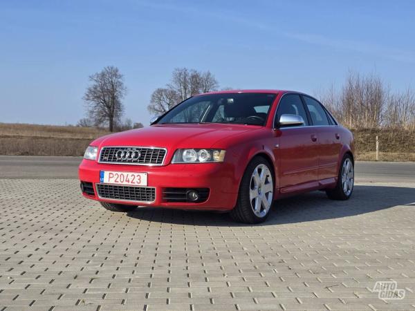 Red Audi S4 2004 in Vilnius, with an engine capacity of 4.20 L and mileage of 280 thousand km for 8000 €, photo 4 on AUTOMOTO.COM.LV