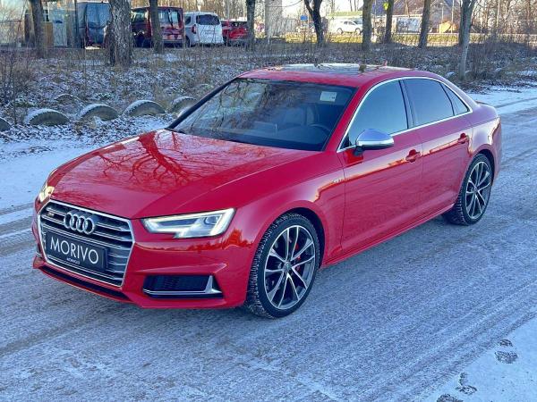Sarkans Audi S4 2018 Šauļi, ar dzinēja tilpumu 3.00 L un nobraukumu 121 tūkst. km par 22900 €, foto 1 vietnē AUTOMOTO.COM.LV