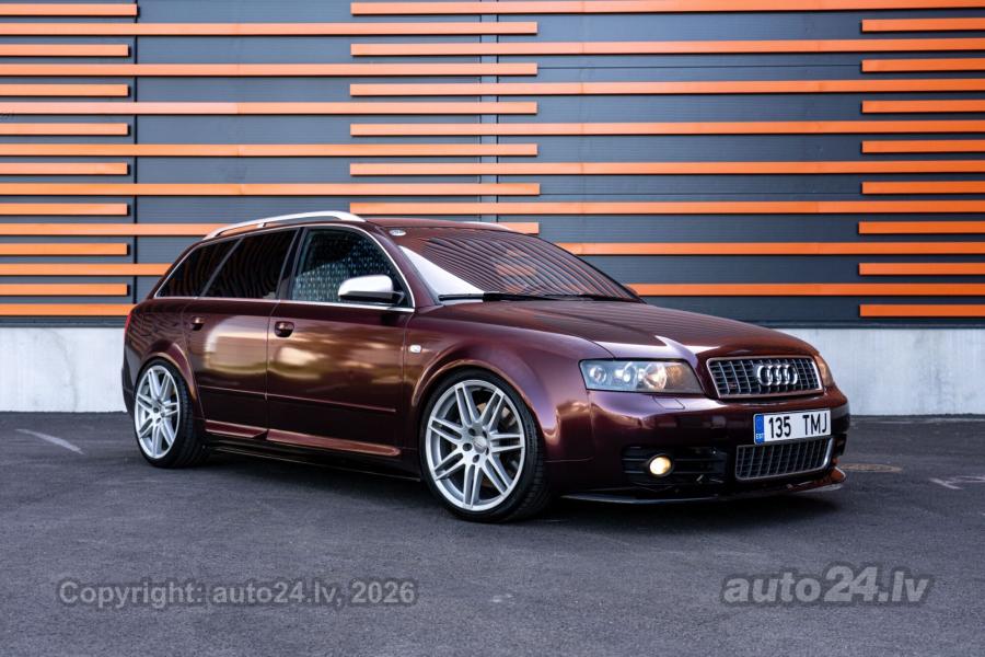 Red Audi S4 2004 in Tallinn, with an engine capacity of 4.20 L and mileage of 306 thousand km for 7500 €, photo 1 on AUTOMOTO.COM.LV