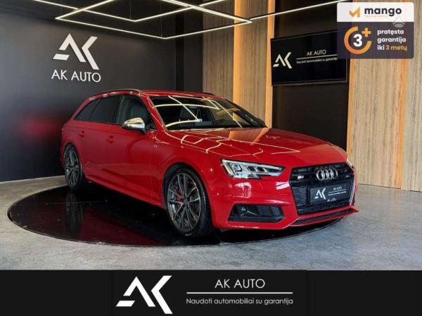 Sarkans Audi S4 2017 Kauņa, ar dzinēja tilpumu 3.00 L un nobraukumu 76 tūkst. km par 31990 €, foto 1 vietnē AUTOMOTO.COM.LV
