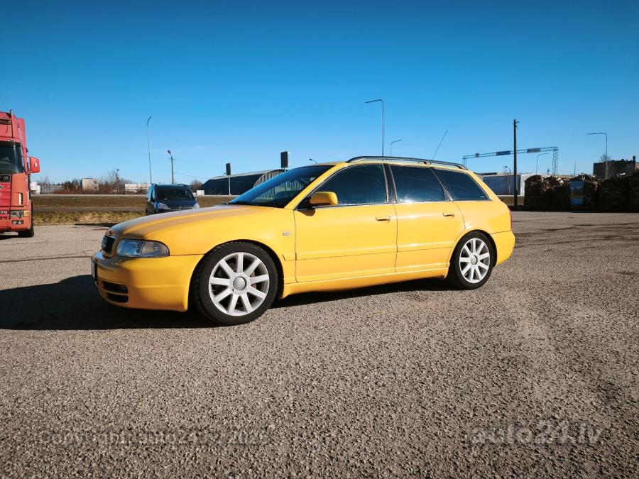 Yellow Audi S4 1999 in Parnu, with an engine capacity of 2.70 L and mileage of 390 thousand km for 8650 €, photo 6 on AUTOMOTO.COM.LV