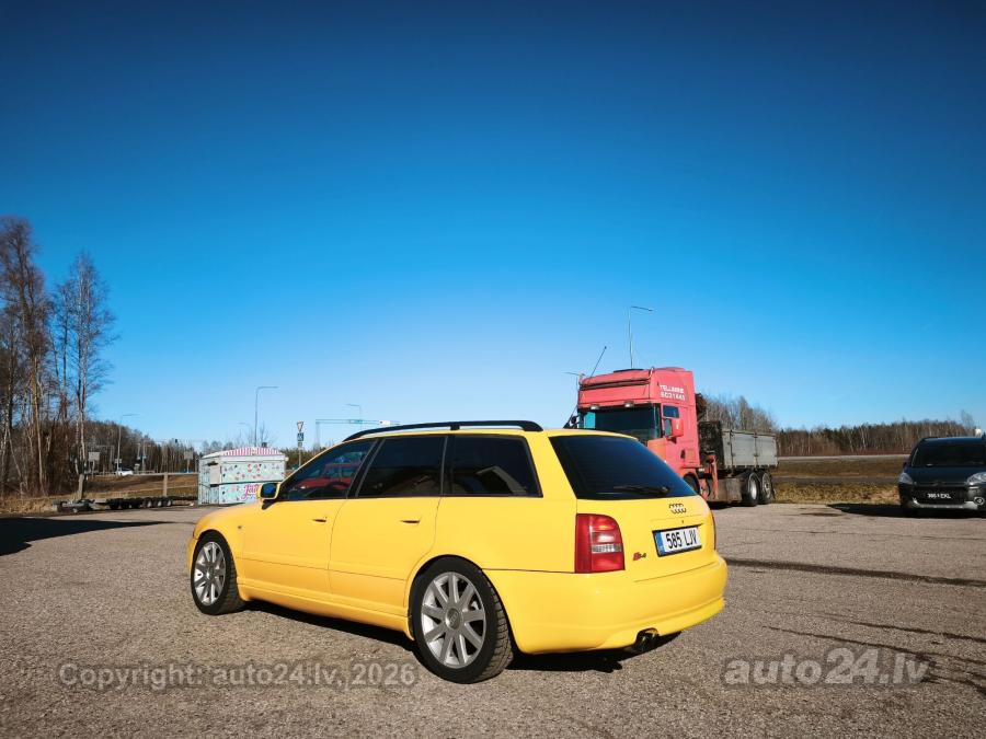 Yellow Audi S4 1999 in Parnu, with an engine capacity of 2.70 L and mileage of 390 thousand km for 8650 €, photo 8 on AUTOMOTO.COM.LV