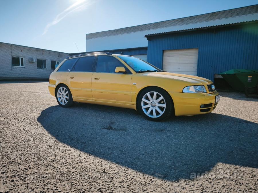 Yellow Audi S4 1999 in Parnu, with an engine capacity of 2.70 L and mileage of 390 thousand km for 8650 €, photo 9 on AUTOMOTO.COM.LV