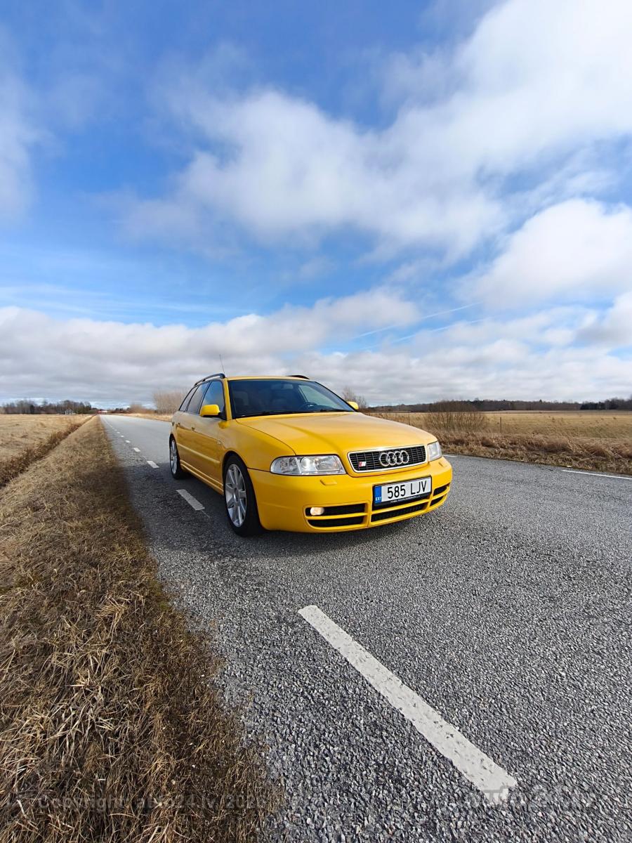 Yellow Audi S4 1999 in Parnu, with an engine capacity of 2.70 L and mileage of 390 thousand km for 8650 €, photo 20 on AUTOMOTO.COM.LV
