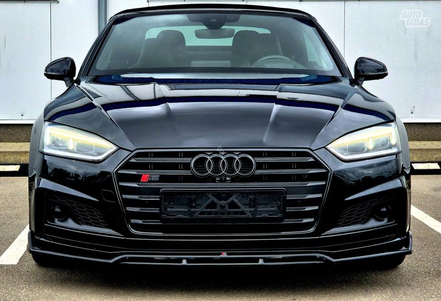 Black Audi S5 2018 in Kretinga, with an engine capacity of 3.00 L and mileage of 50 thousand km for 26499 €, photo 3 on AUTOMOTO.COM.LV