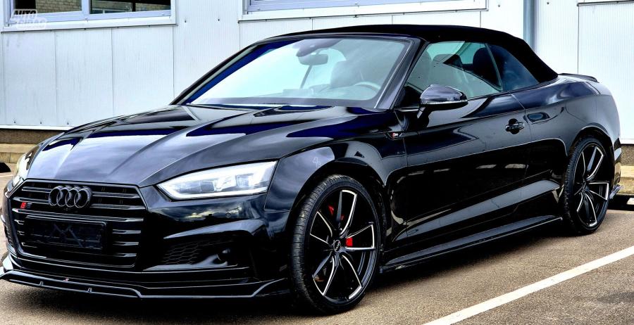 Black Audi S5 2018 in Kretinga, with an engine capacity of 3.00 L and mileage of 50 thousand km for 26499 €, photo 5 on AUTOMOTO.COM.LV